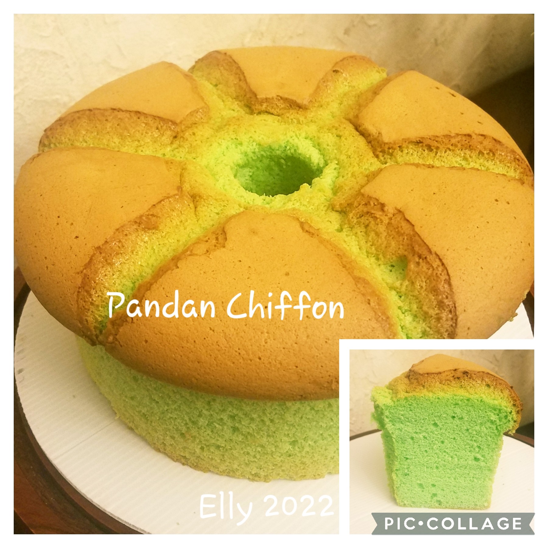 Pandan Chiffon Cake » Lynara Homemade